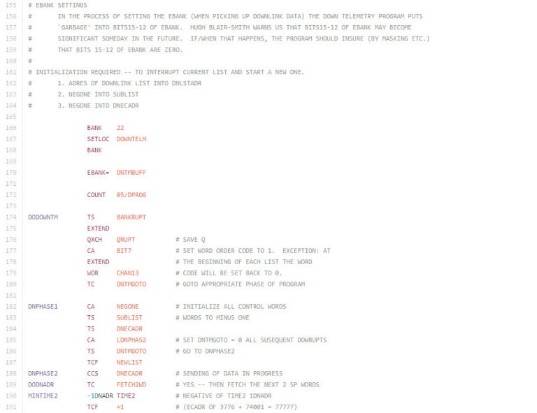 O Código Que Levou a Apollo 11 Para a Lua É Disponibilizado Para Acesso Público – SPACE TODAY ...