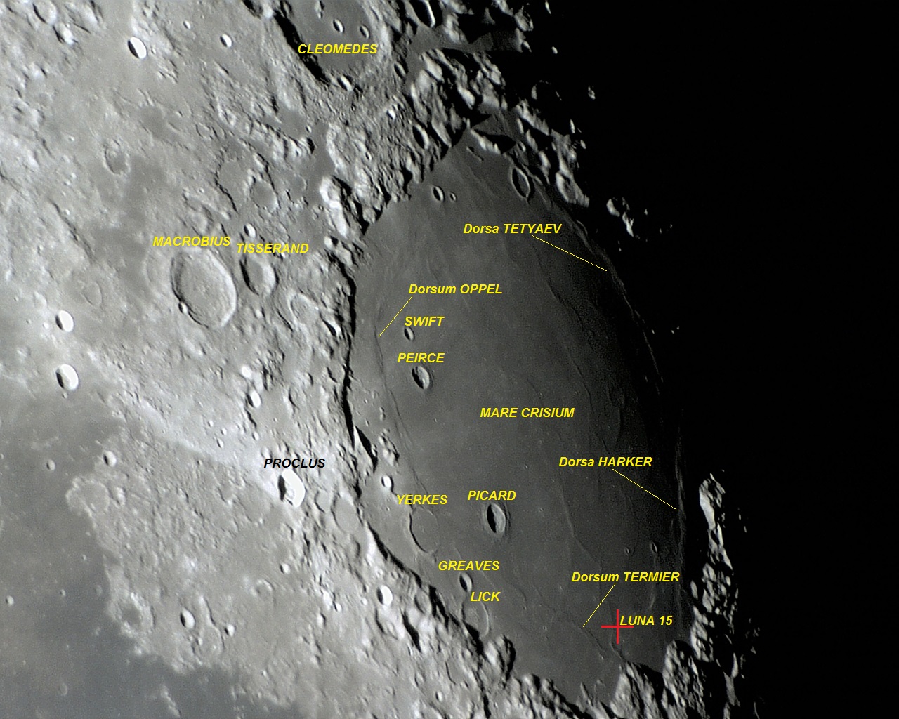 Conhecendo a Lua: O Mare Crisium – SPACE TODAY – NASA, Space X ...