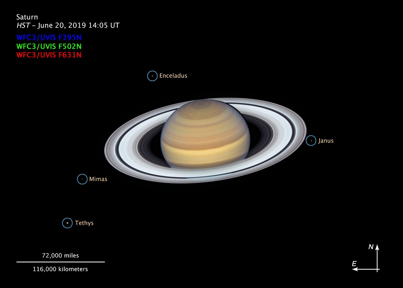 Hubble Registra Um Belo Retrato do Planeta Saturno – SPACE TODAY – NASA ...