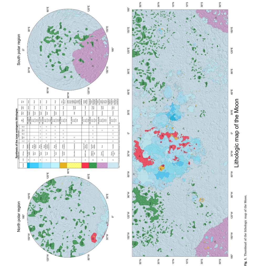O Primeiro Mapa Litológico Global da Lua – SPACE TODAY – NASA, Space X ...