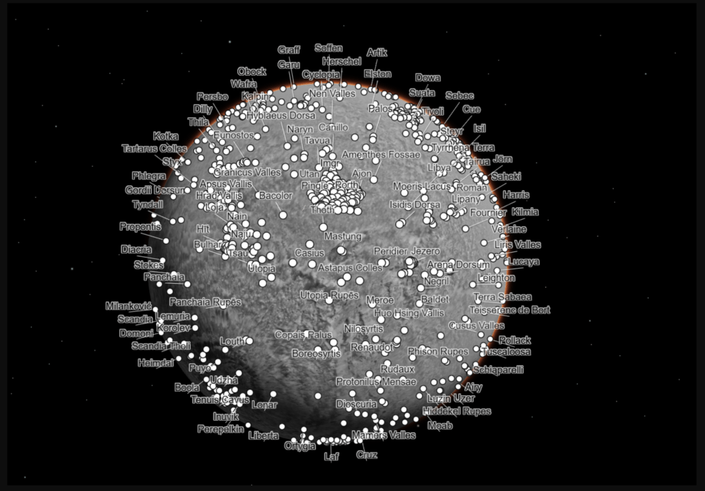 Impressionante – O Novo Mapa Interativo de Marte – SPACE TODAY – NASA ...