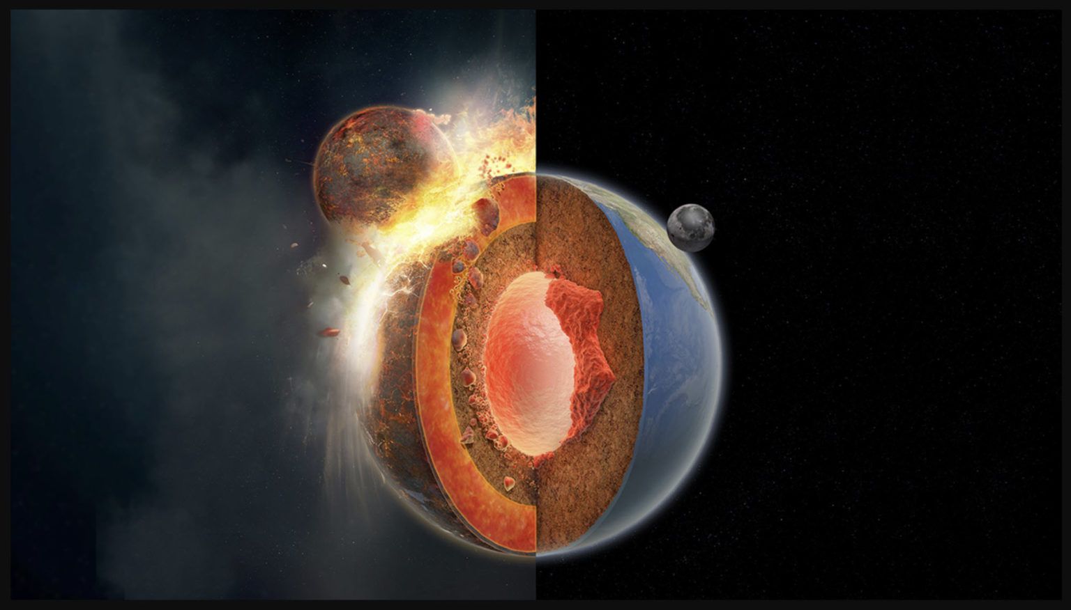 Impacto Que Formou A Lua Pode Ter Disparado A Subducção na Terra ...