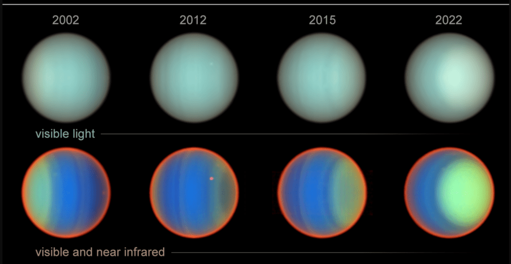Hubble Revela Detalhes da Atmosfera de Urano Em 20 Anos de Estudo ...